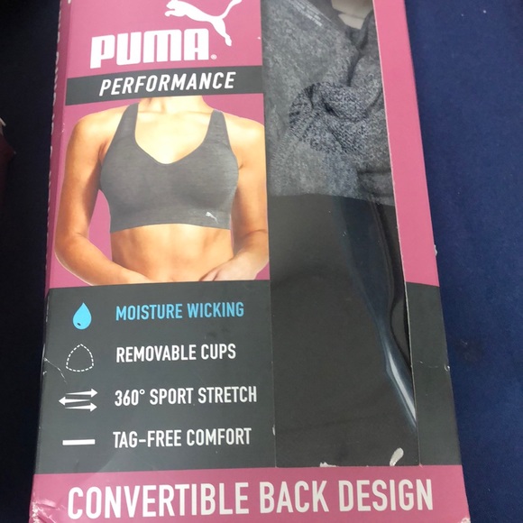 Puma | Intimates & Sleepwear | Puma 2pk Convertible Back Bras Nwt ...